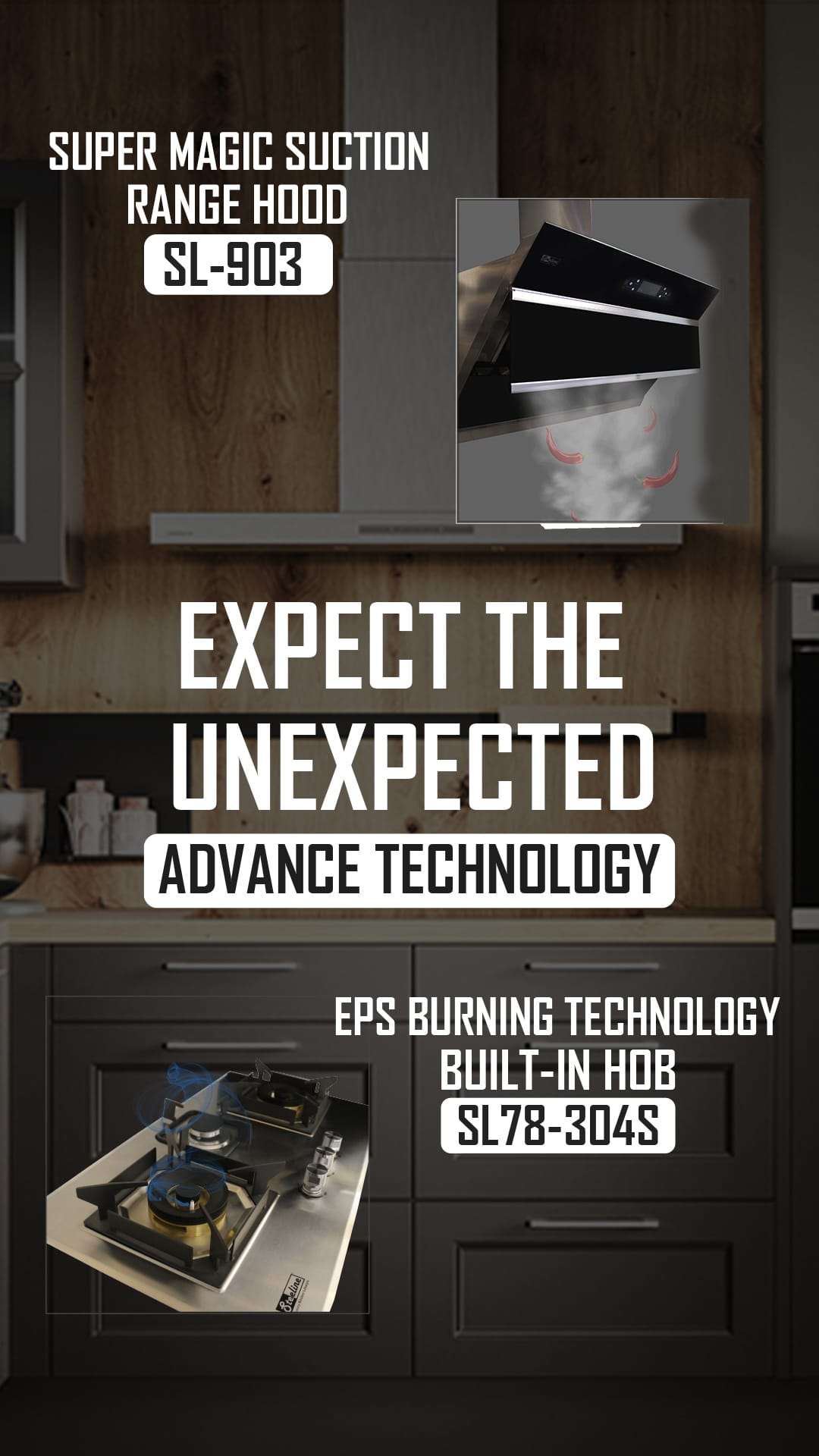 Steeline No.1 Kitchen Appliances In Pakistan | Luxury Hood & Hob